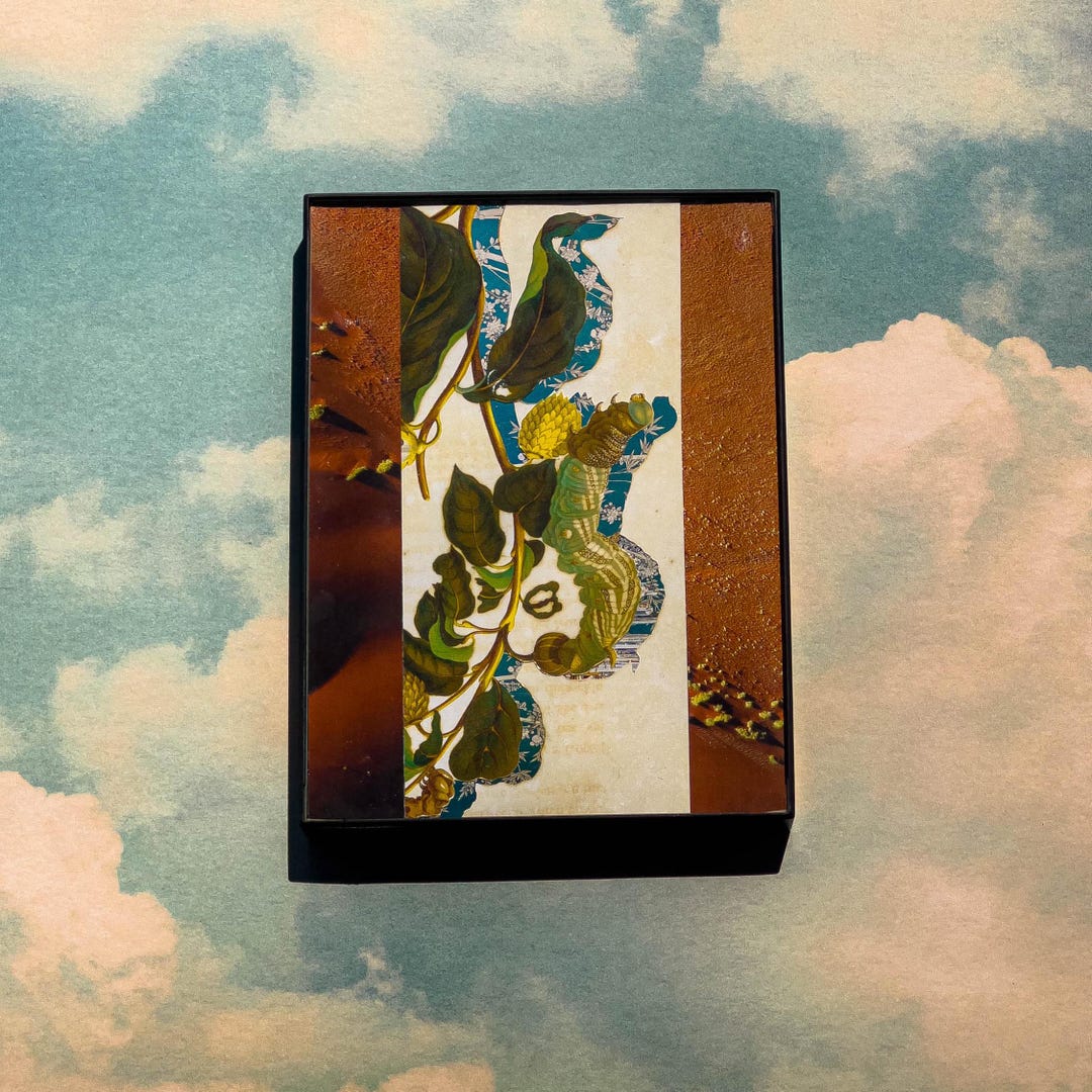 Desert Oasis Collage Original | 5x7 | Wall Decor | Collage Art Original ...