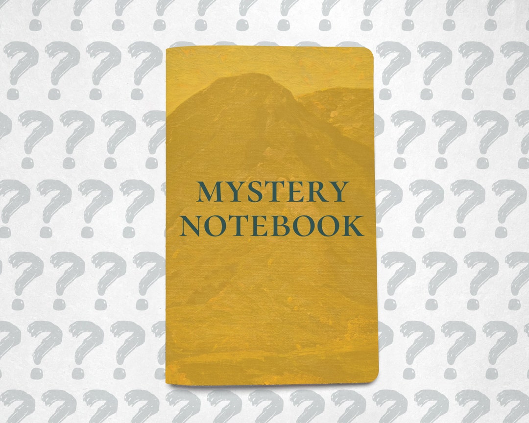 Mystery Saddle Stitch Notebook: Hand Cut Journal With Bookmark - Etsy
