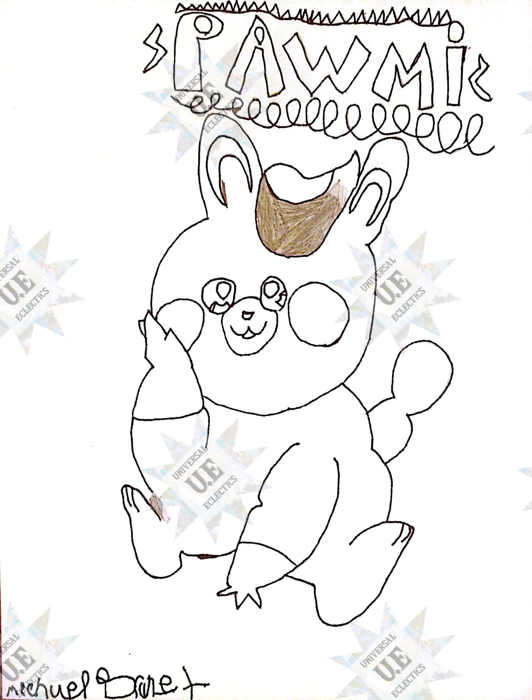 Pawmi Pokemon Coloring Page Digital Download - Etsy Canada