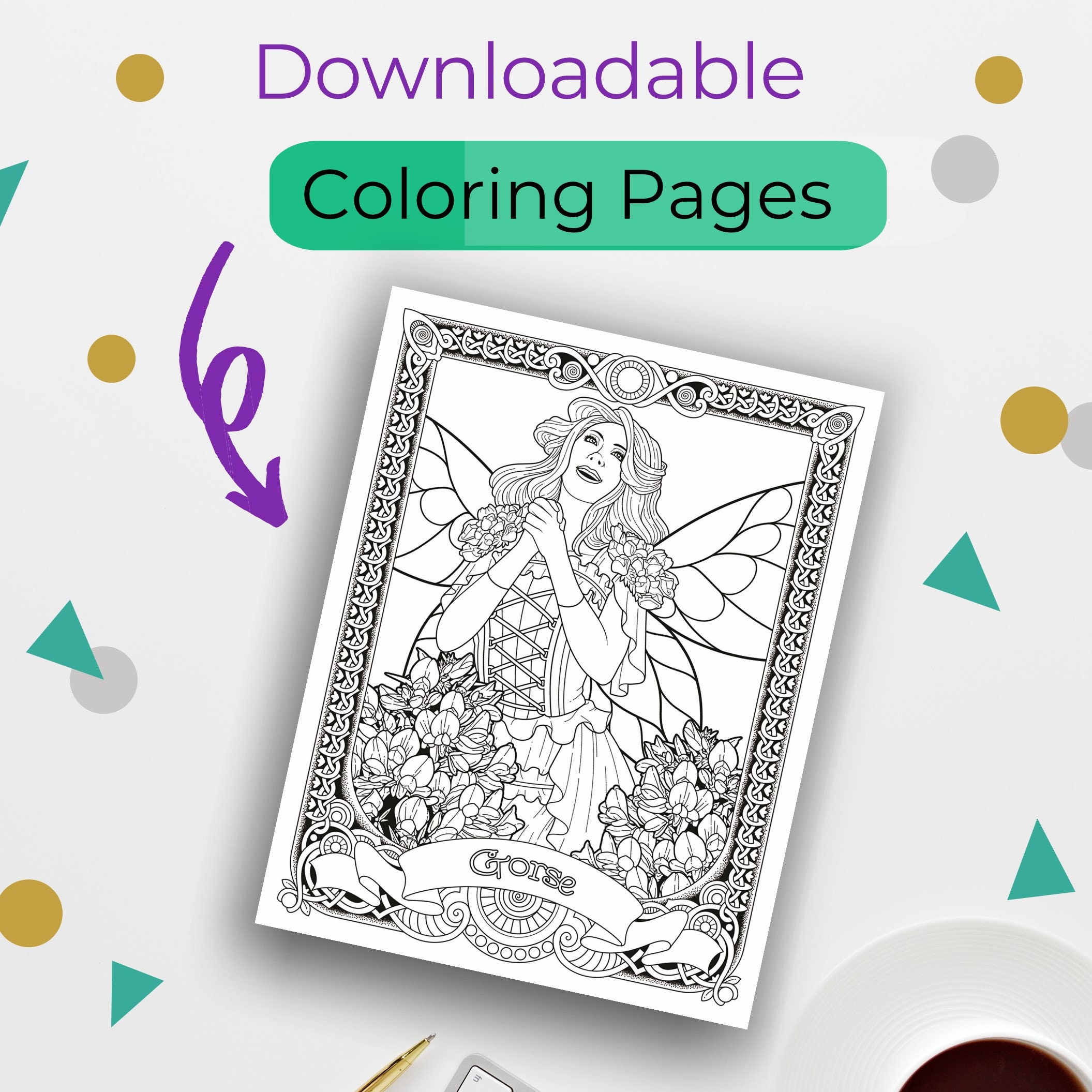 Printable Bulk Loose Leaf Coloring Pages Gorgeous Fairy Collection 2 ...