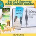Printable Summer Bookmarks, Instant Download, Bookmark Set of 6, Book ...