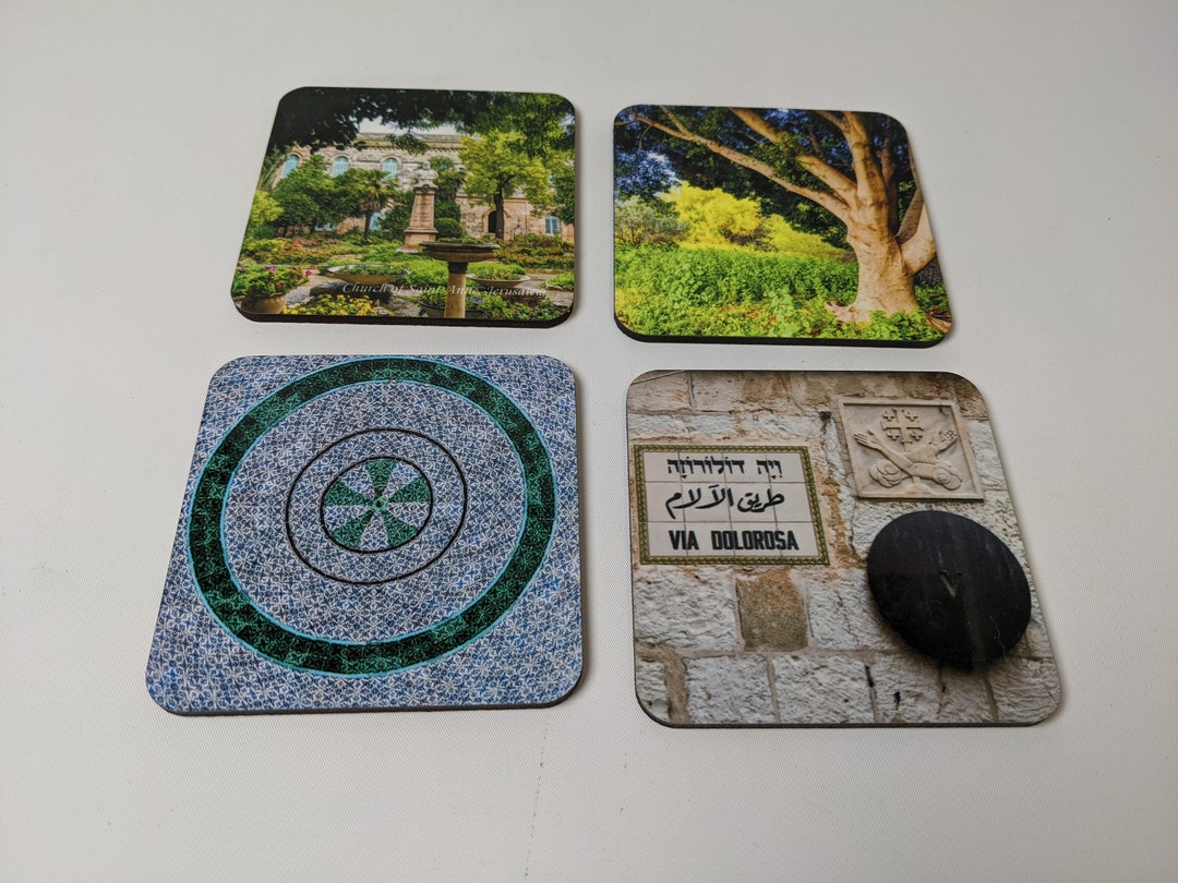 Coasters - Israel / Palestine Bundle #3, (set of 4), Dome of the Rock ...