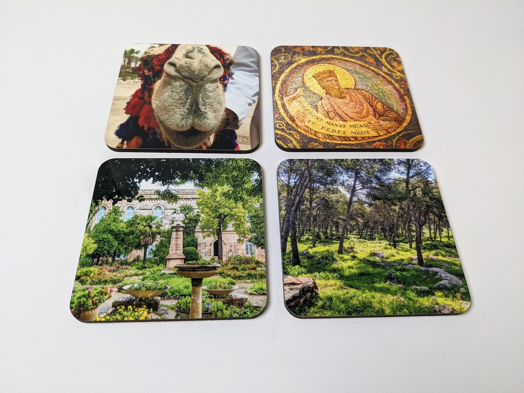 Coasters Israel / Palestine Bundle 1, Camel at Dead Sea, Church of ...