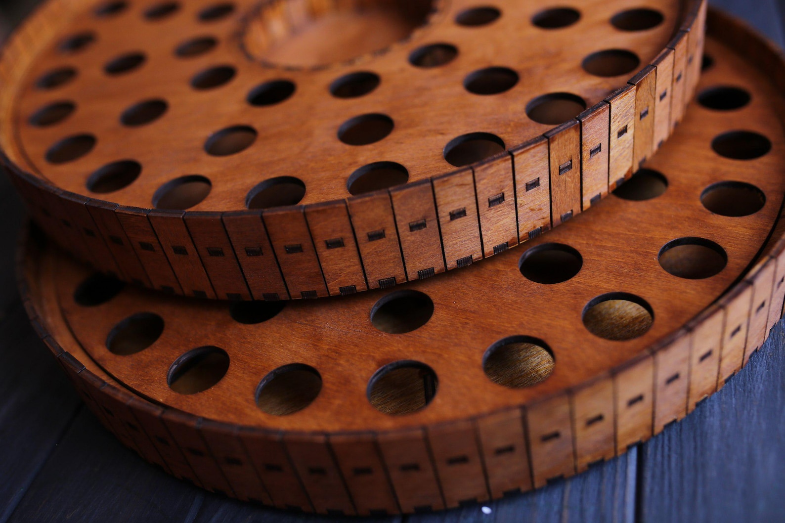 Communion Tray for the Lord's Supper – Stackable Wooden Tray With Lid ...