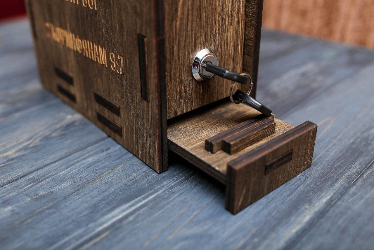 Donation Box With Lock, Donation Container,classic Wooden Box,donation ...