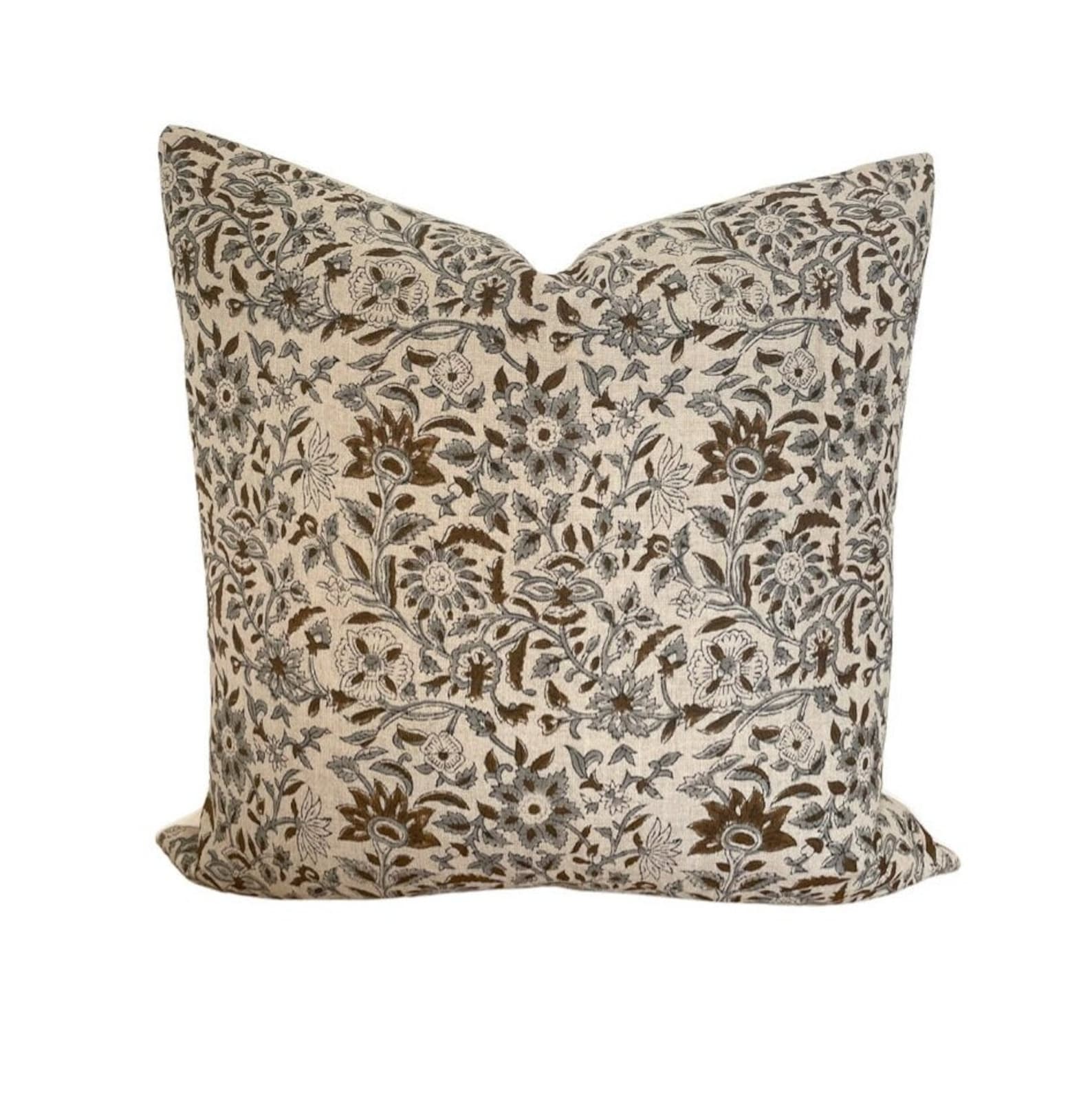 Mccall Floral Pillow Cover| Decorative Pillow| Designer Pillow| Neutral ...