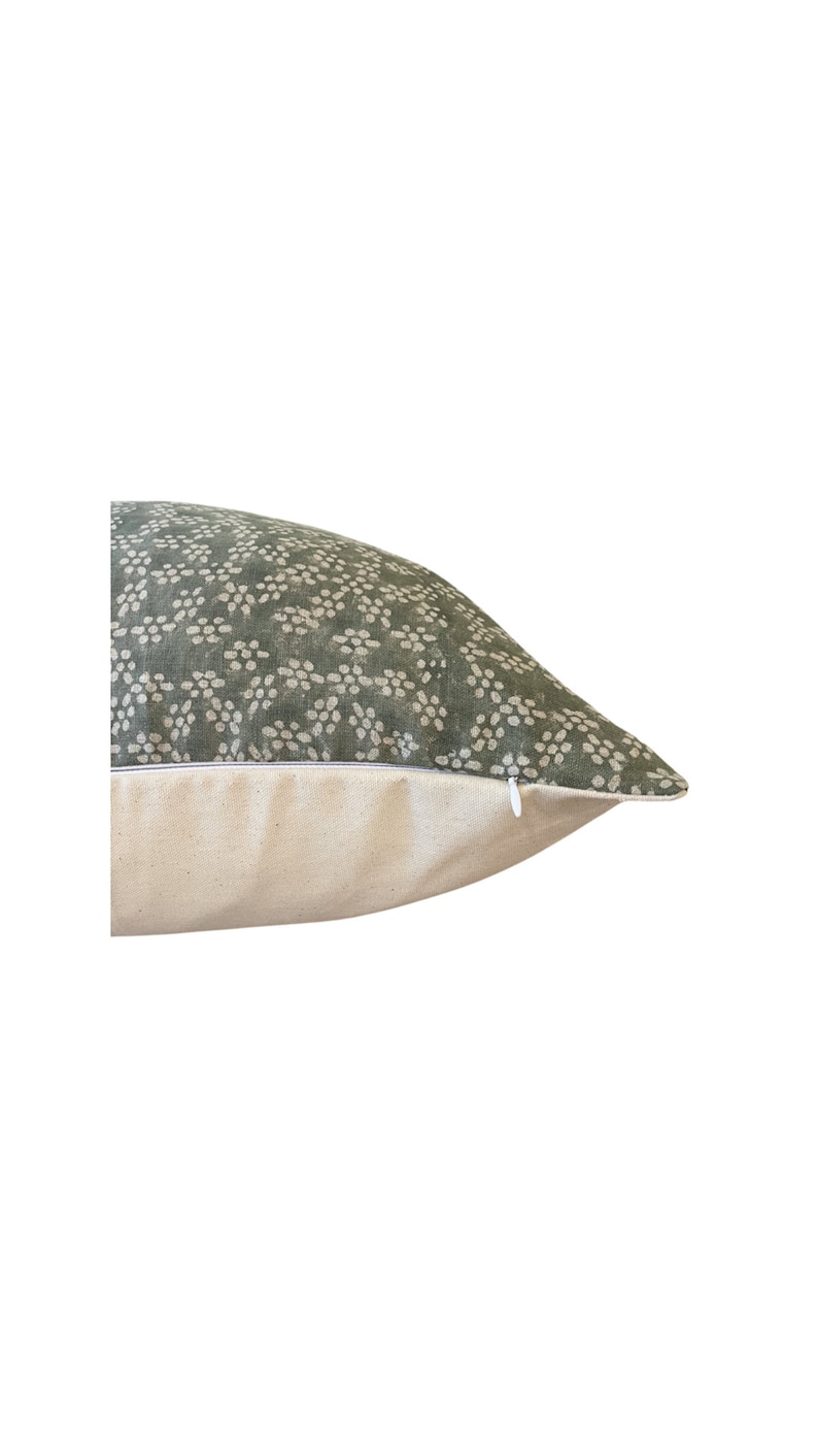 Brynn Floral Pillow Cover| Designer Linen Pillow, Block Print Pillow ...