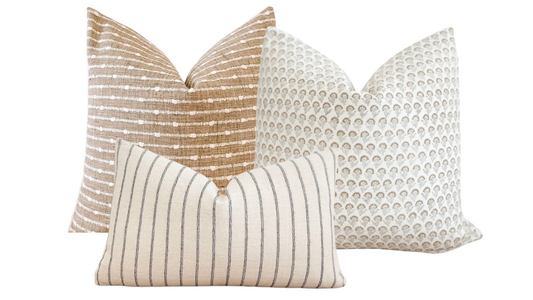 Arden Fall Pillow Combination| Set of 3 Covers| Designer Pillow Covers ...