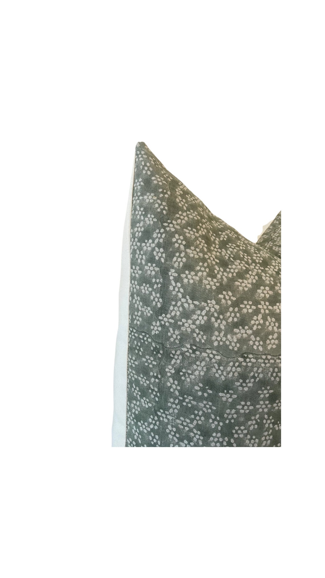 Brynn Floral Pillow Cover| Designer Linen Pillow, Block Print Pillow ...