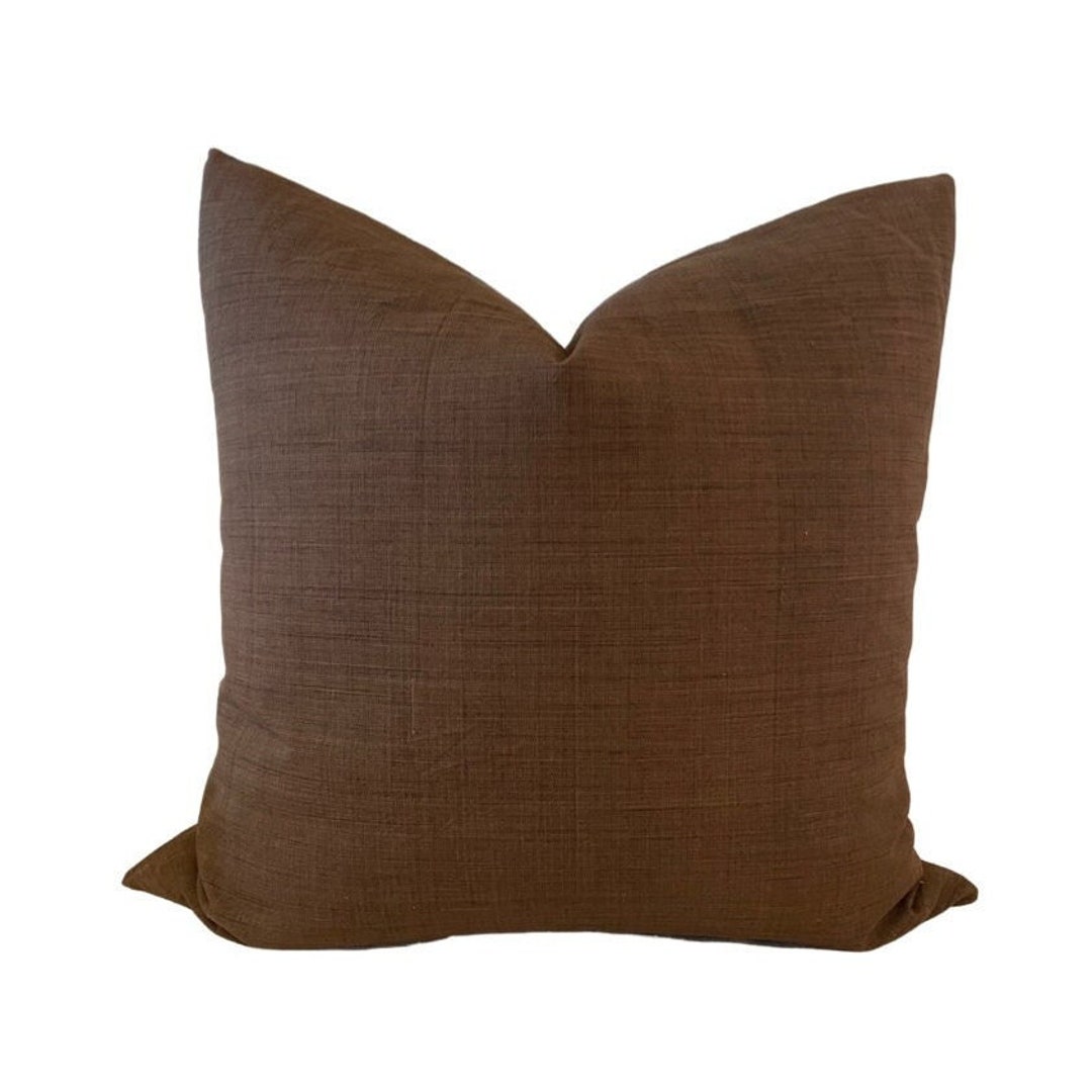 COCO Chocolate Brown Pillow Cover Decorative Pillow Throw Pillow ...