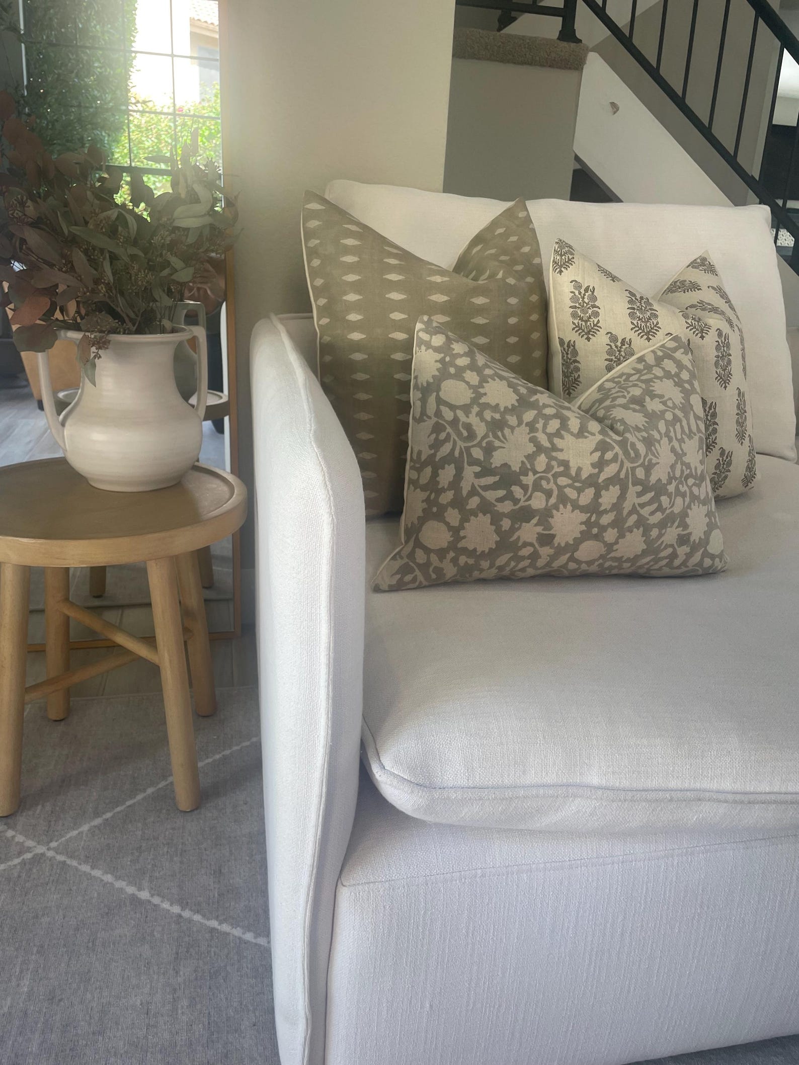 Laken Pillow Combo| Designer Pillow Covers| Neutral Pillows| Set of ...