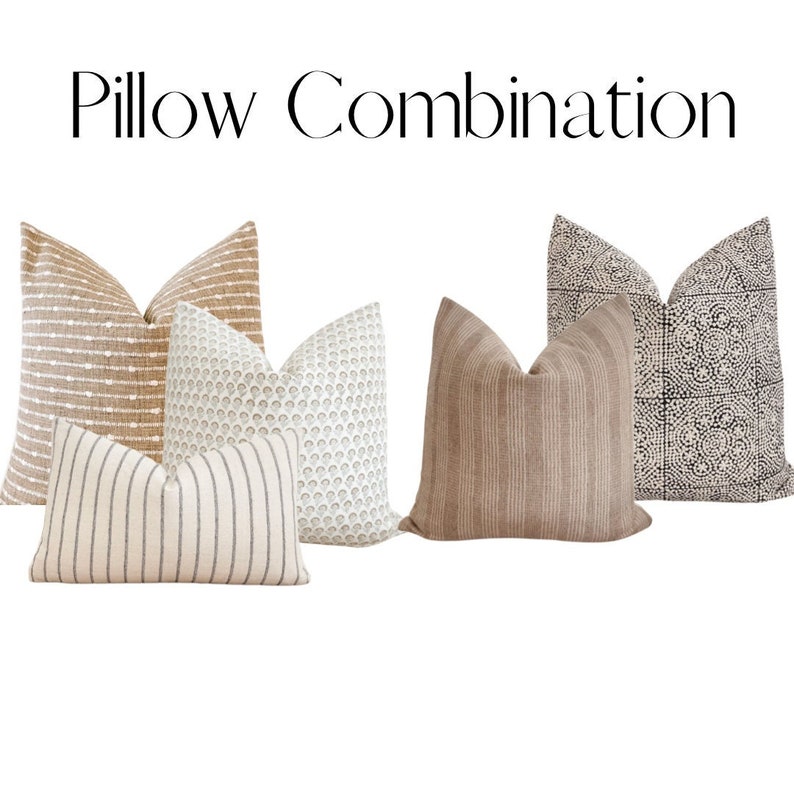 Aspen Pillow Combination Set of 5 Pillow Covers Fall Pillow - Etsy