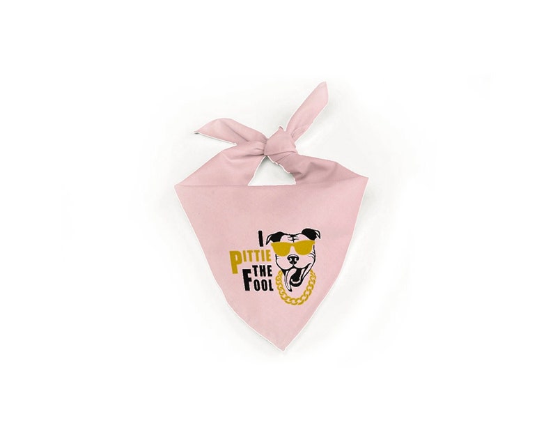 I Pittie the Fool - Mr. T Pitbull Dog Bandana - Etsy