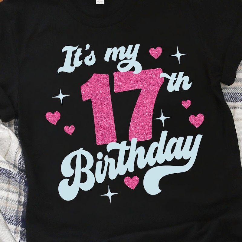 17th Birthday Svg - Etsy
