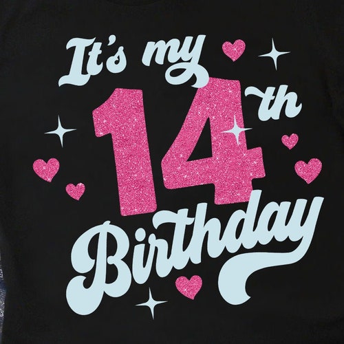 14 Years Old Birthday Mermaid SVG 14th Birthday Mermaid Svg - Etsy