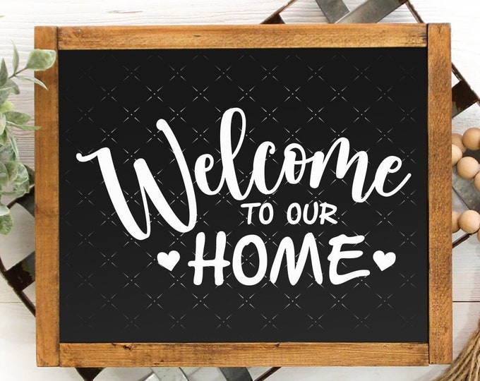 Welcome to the Balcony Svg, Deck Sign Svg, Farmhouse Sign Svg, Door ...