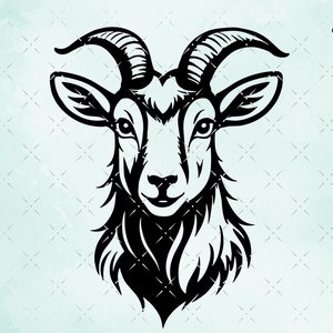 Cute Billy Goat Svg, Goats SVG, Goat Cut File for Cricut, Silhouette ...
