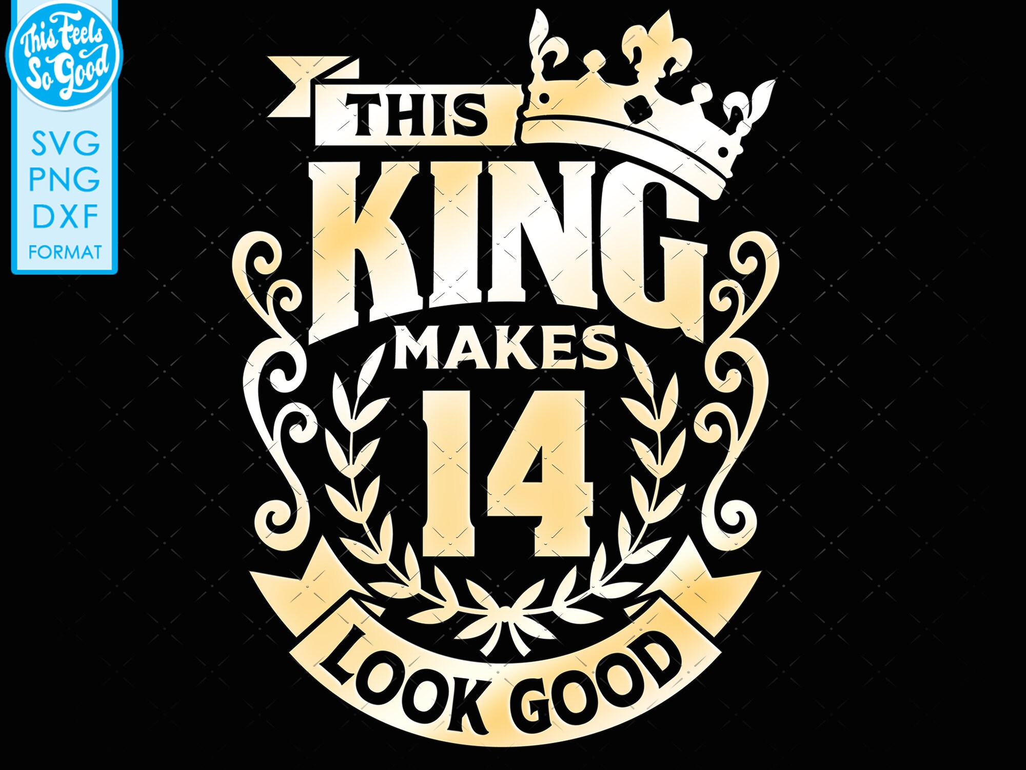 14 14th birthday svg 14 14th mens birthday king svg files for | Etsy