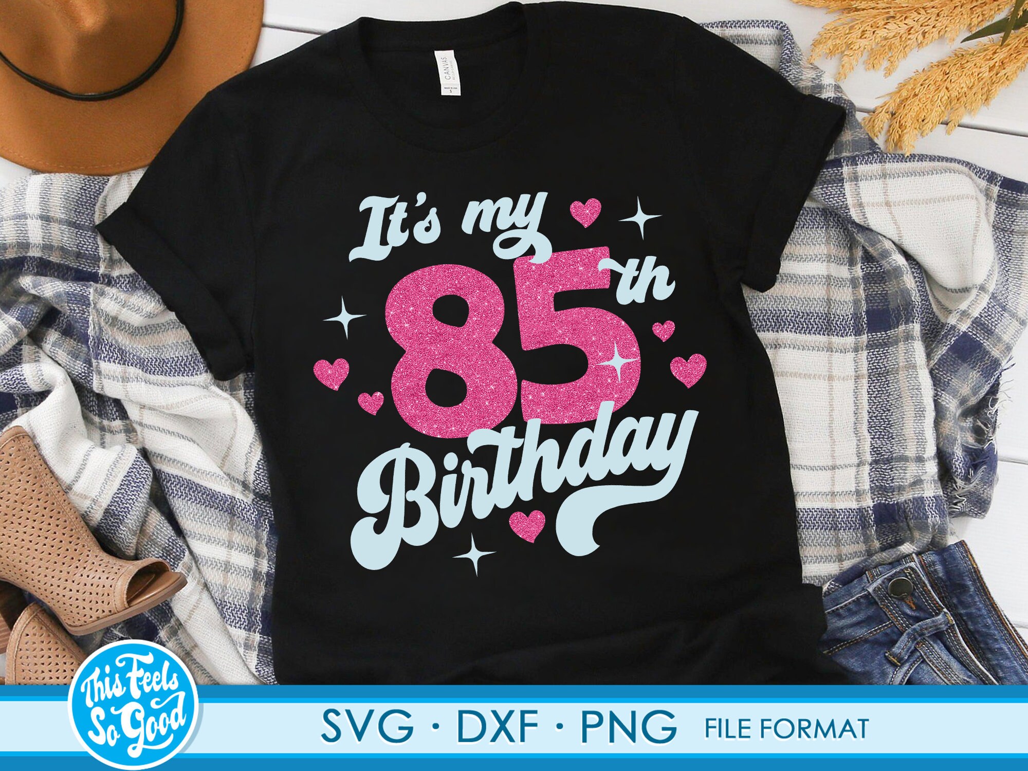 Cute Turning 85 years old svg 85th Birthday svg files for | Etsy