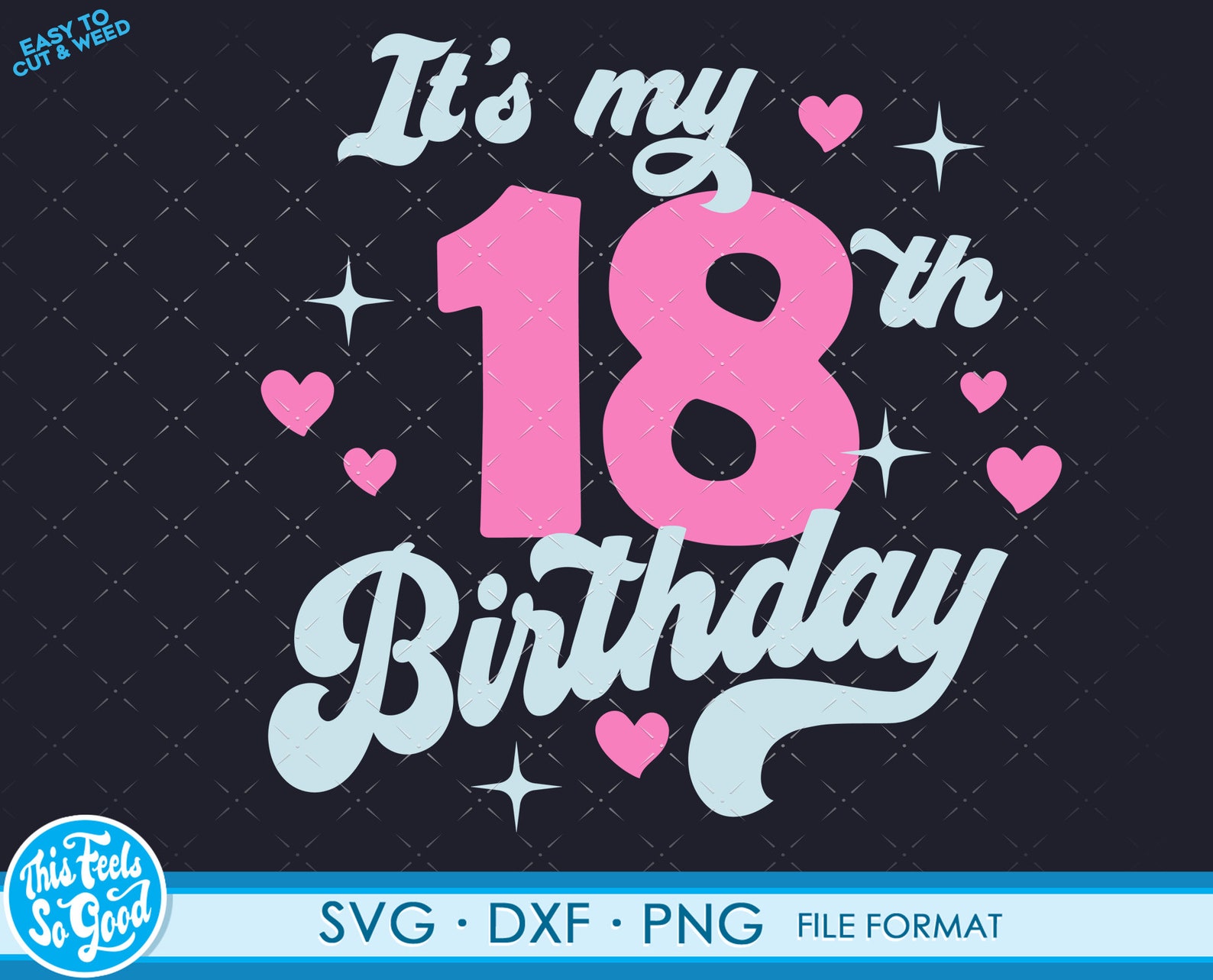 Cute Turning 18 Years Old Svg 18th Birthday Svg Files for - Etsy