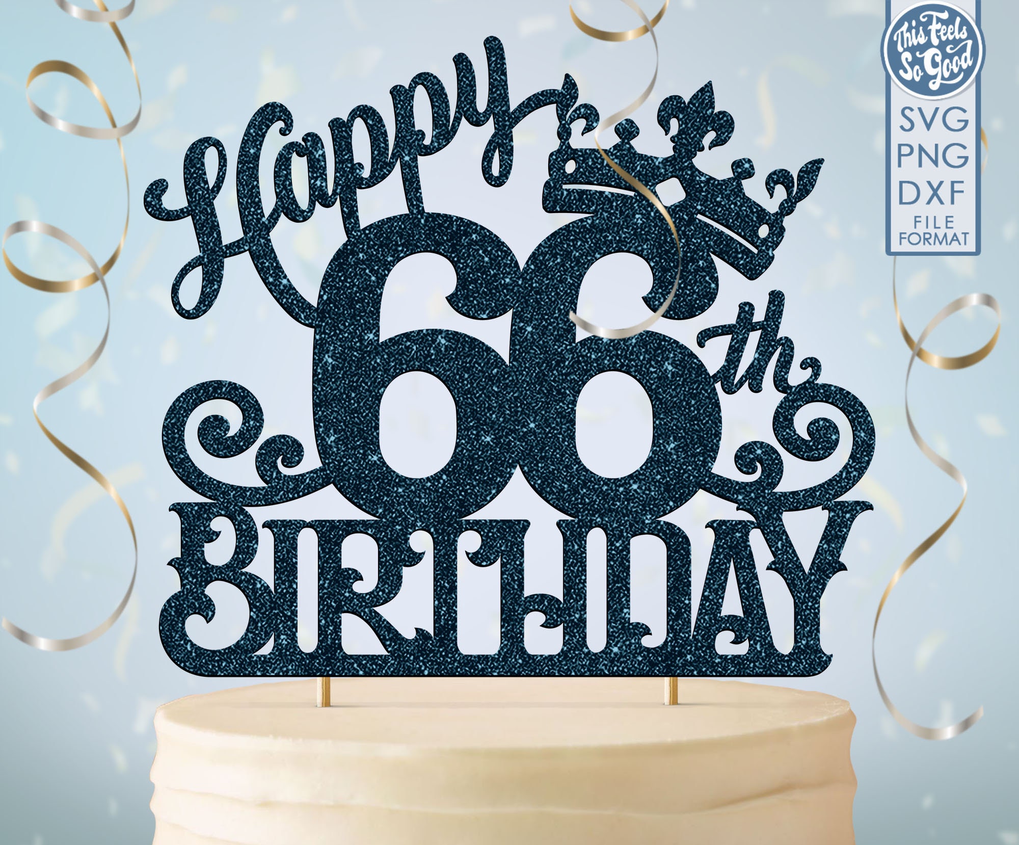 66 66th Birthday Cake Topper Svg 66 66th Happy Birthday Cake - Etsy ...