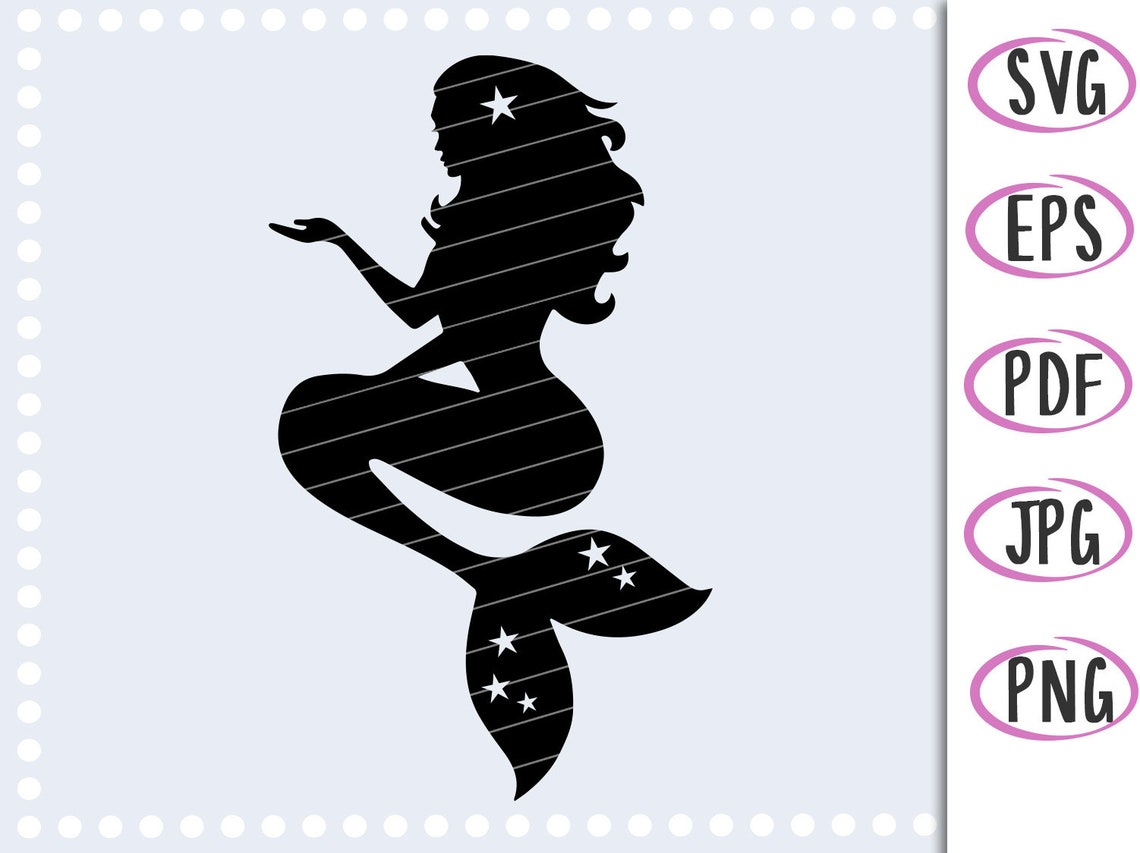 Mermaid Svg File, Mermaid Cut Files | Mermaid SVG, Mermaid Tail Svg ...