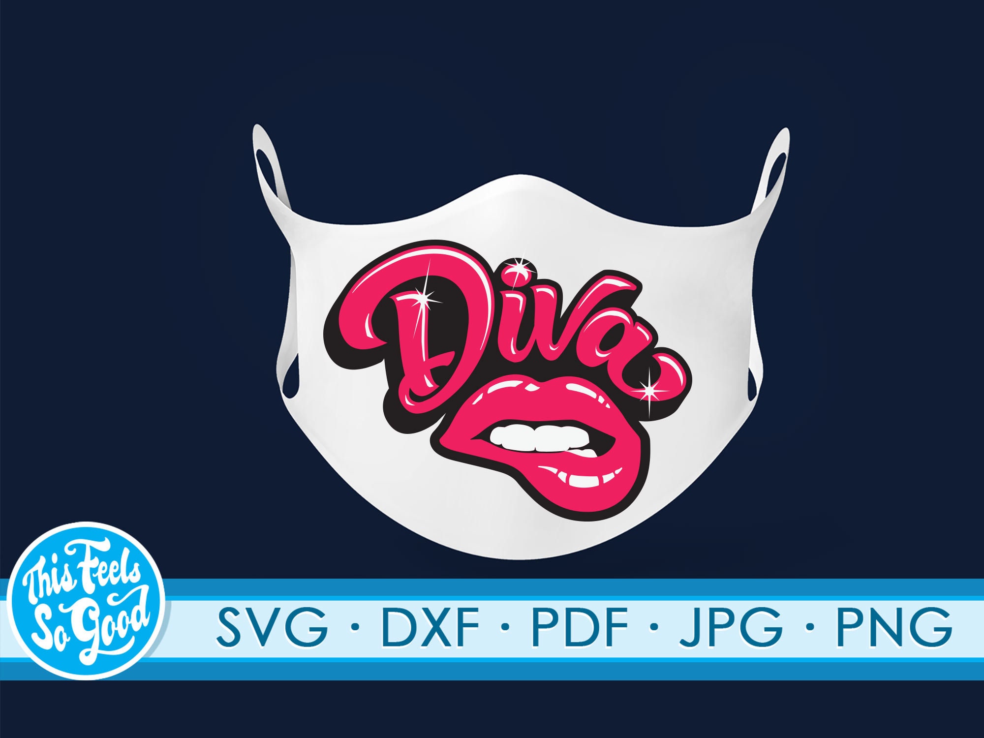 Diva svg files for cricut diva lips svg Princess svg files | Etsy