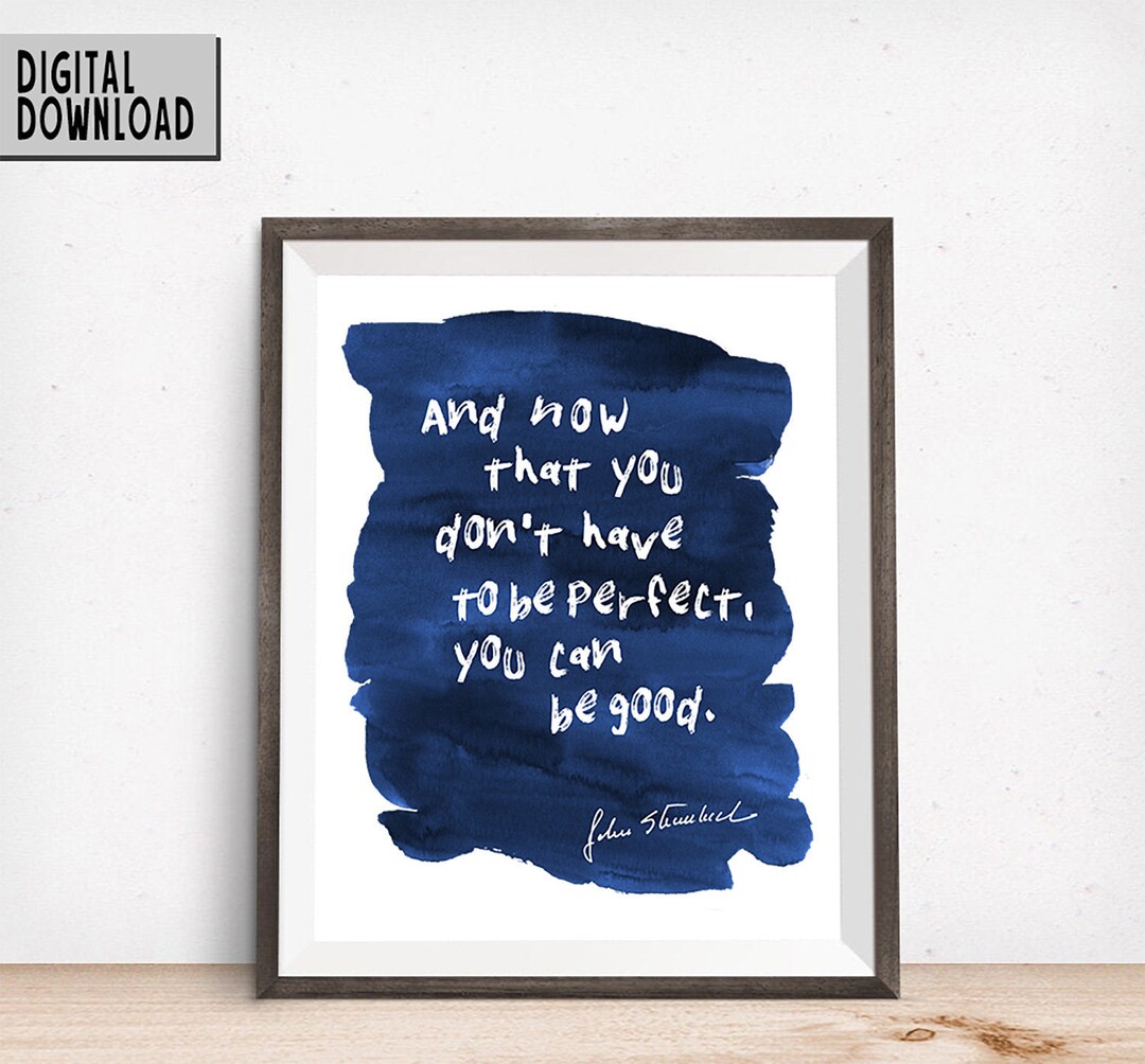 Motivational John Steinbeck Quote, Motivation Poster, Digital Download ...