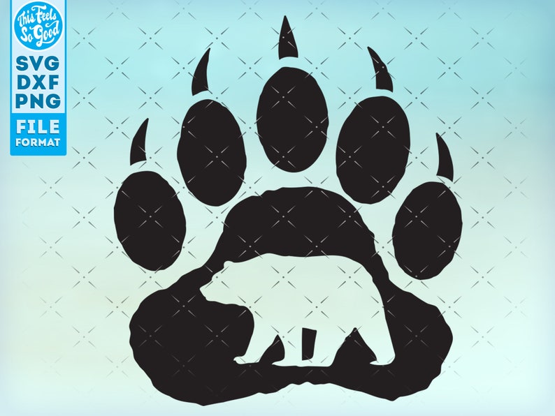 Bear Svg Png, Bear Paw SVG PNG, Bear Footprint Svg, Pawprint Bear Svg ...