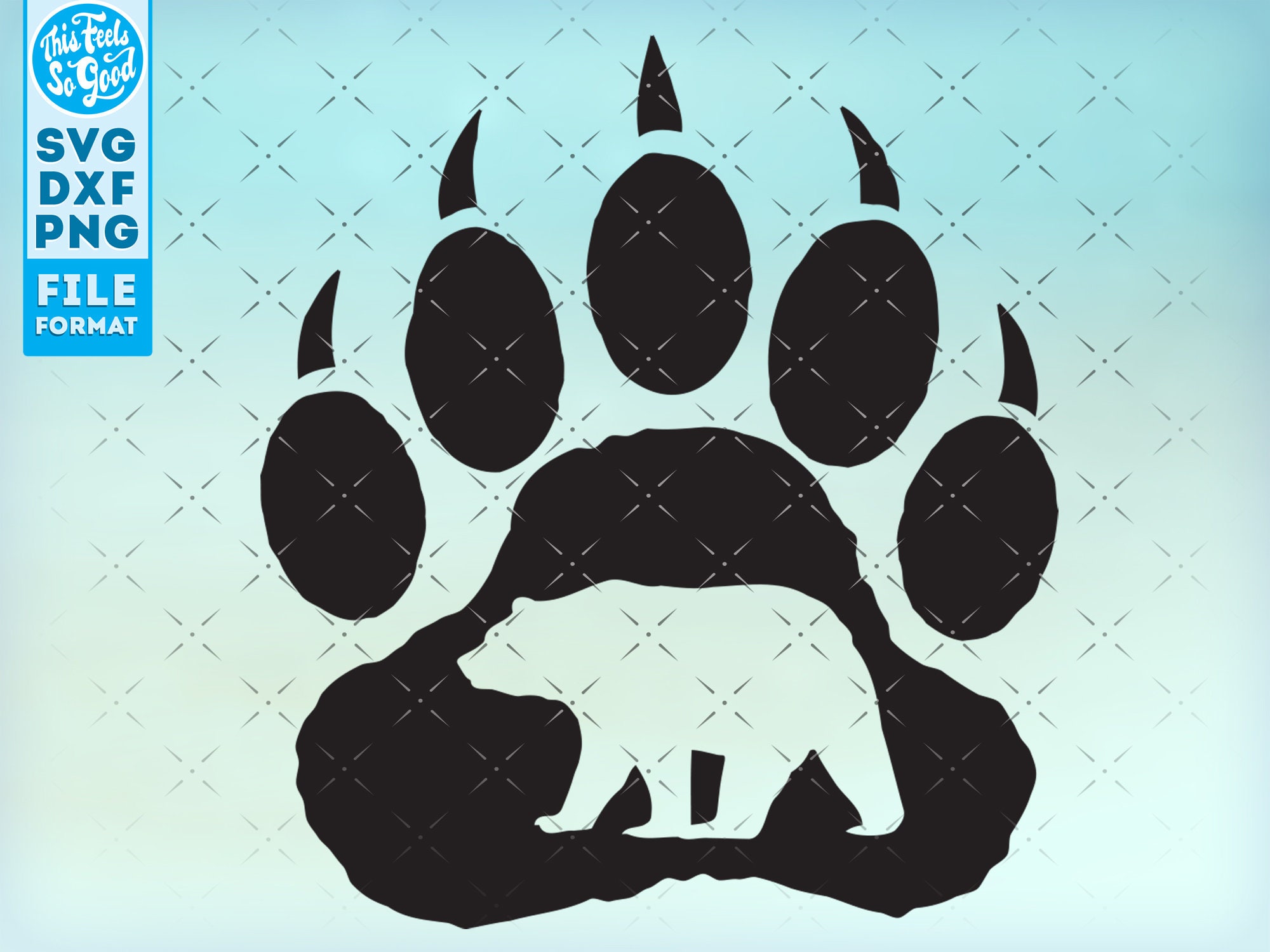Bear Svg Png, Bear Paw SVG PNG, Bear Footprint Svg, Pawprint Bear Svg ...