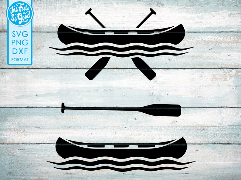 SVG Canoe svg canoeing svg boat svg boat and paddles svg | Etsy