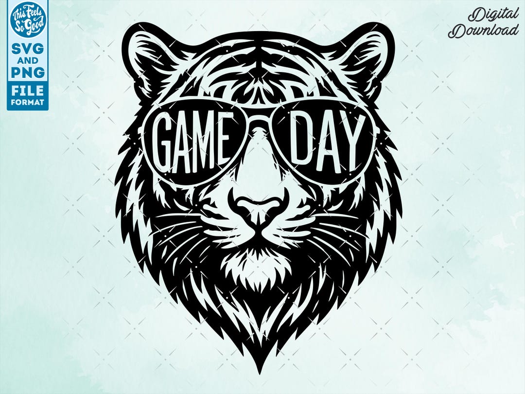 Game Day Tiger SVG Png Tiger Game Day Svg Cut File for Cricut, Laser ...