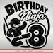 8th Birthday Svg, Eighth Birthday Svg, Turning 8 Years Old, Ninja Boys ...