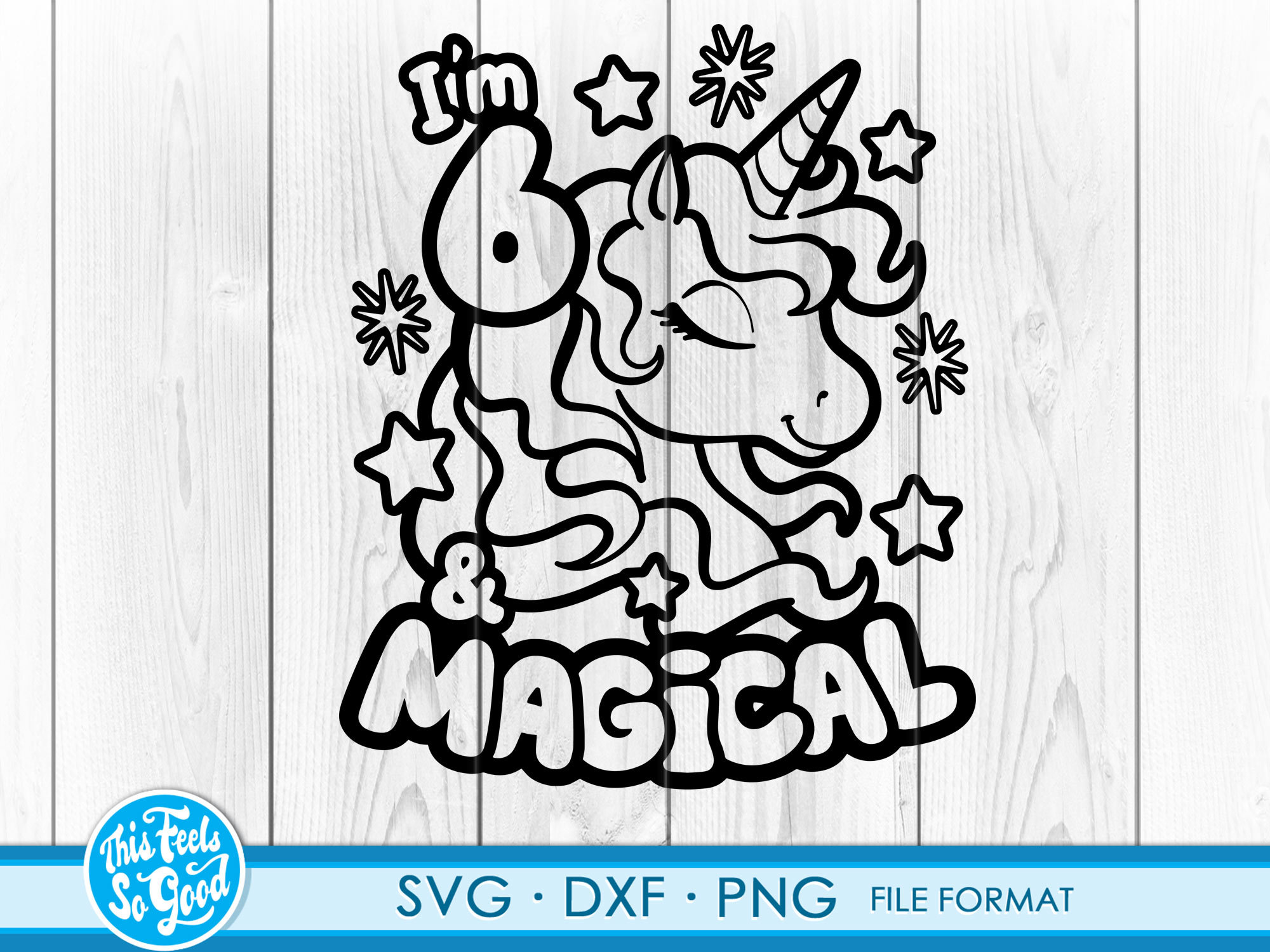 Unicorn 6th Birthday Svg, Sixth Birthday Svg, Png, Dxf Happy Birthday 6 ...