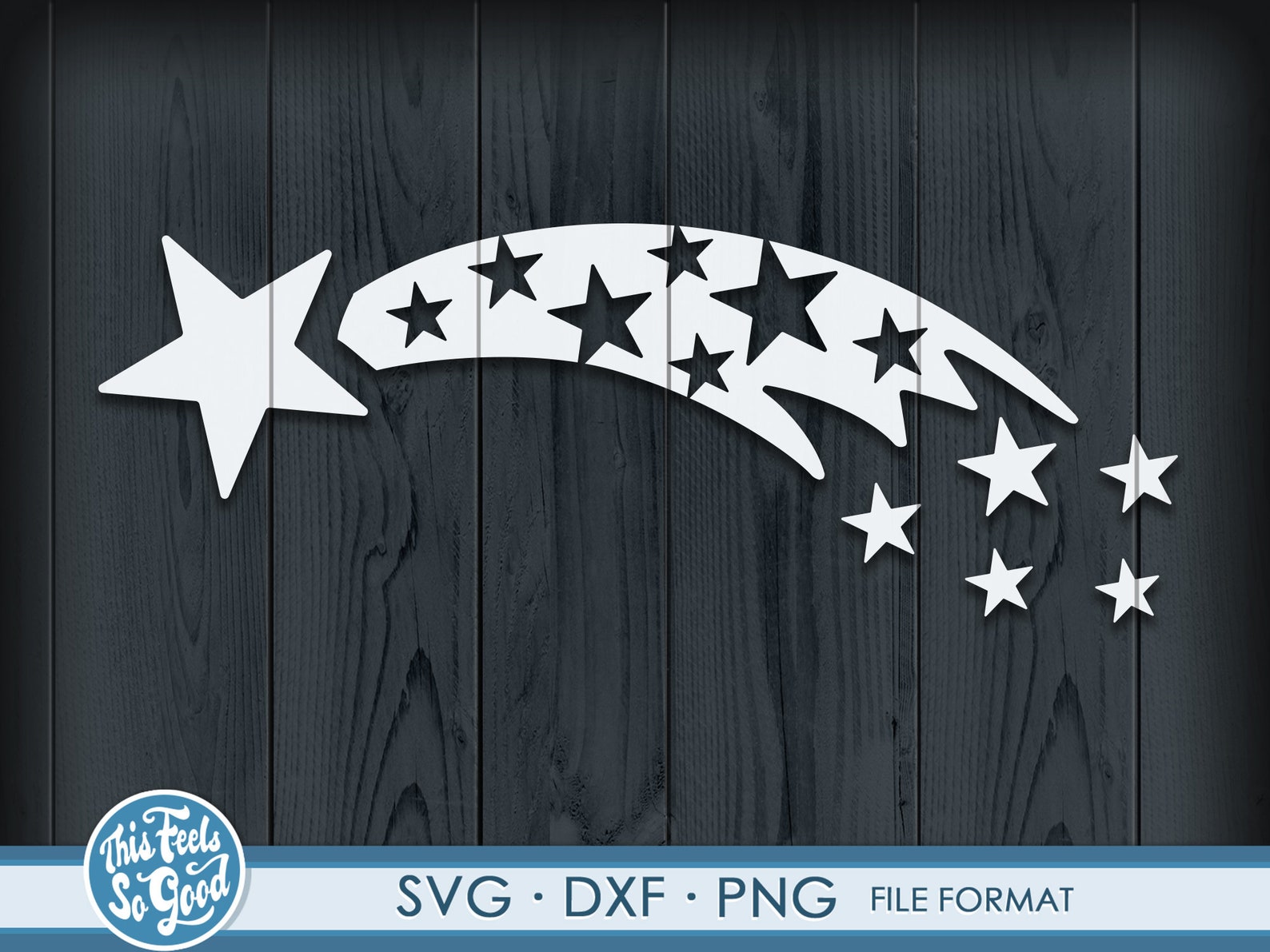 Shooting Star Svg Stars Svg Star Shooting Cut Files for | Etsy