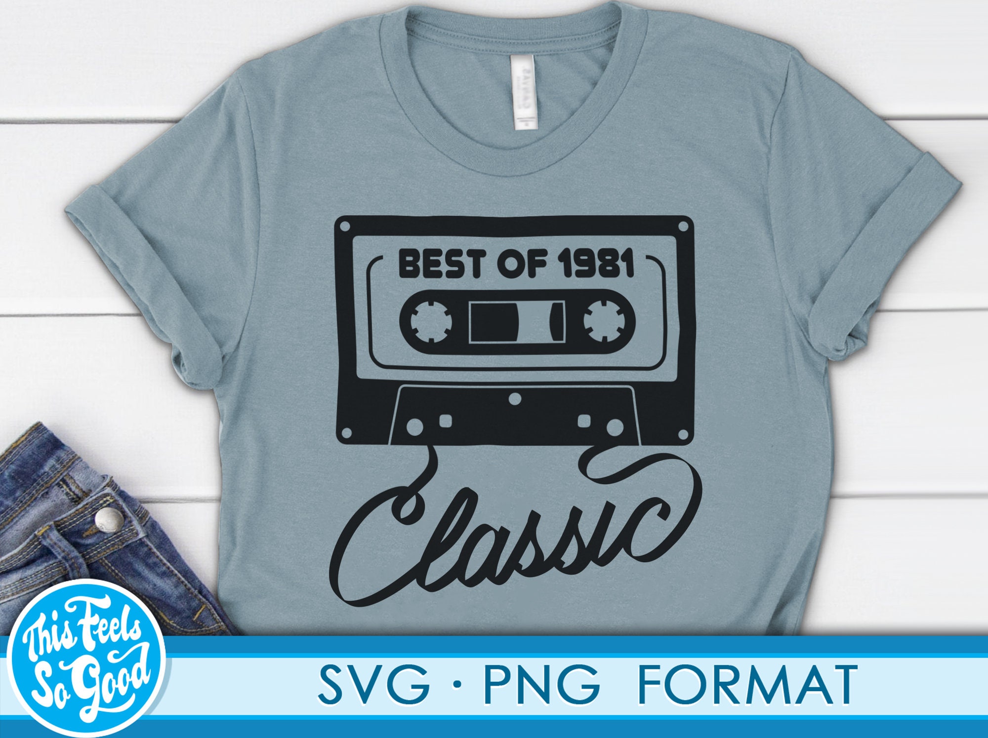 Born in 1981 SVG Png. Classic 40th Birthday Svg Cut Files - Etsy