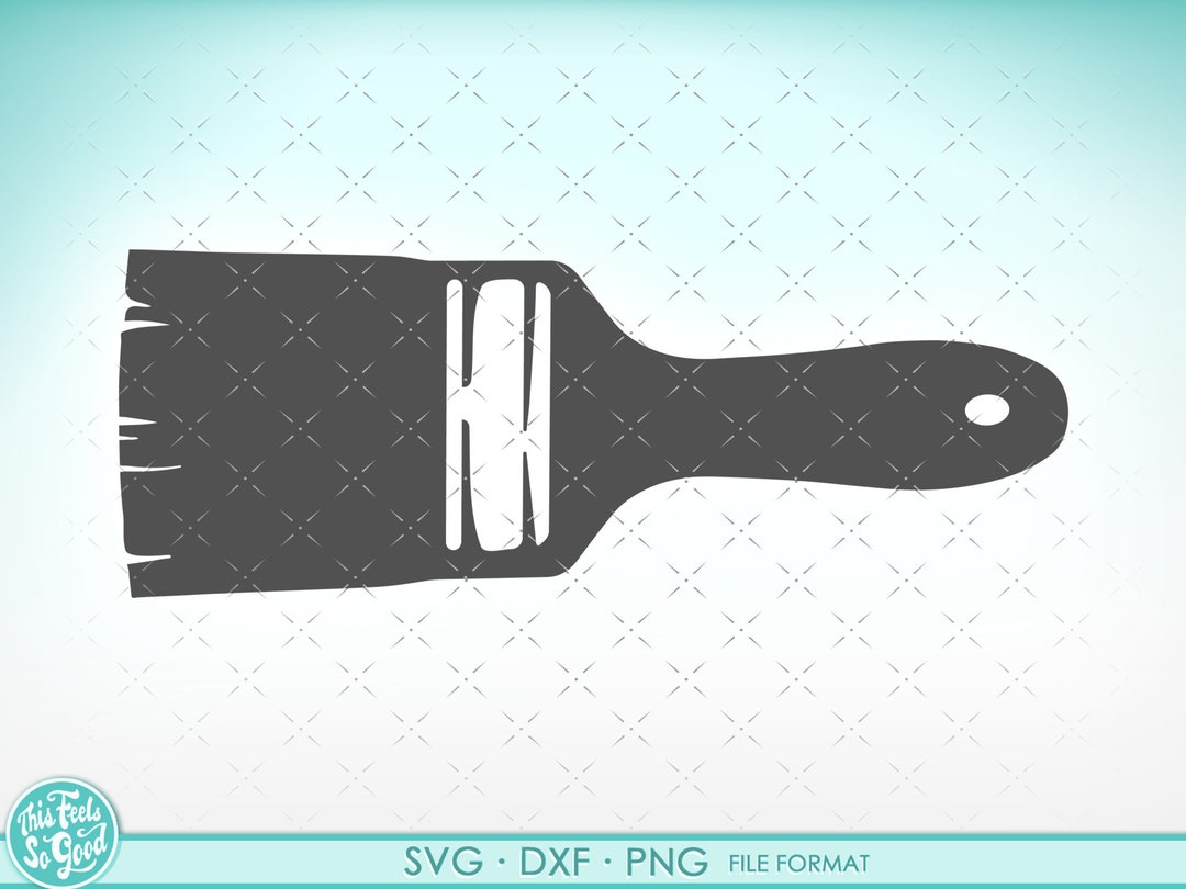 Paintbrush Svg Files for Cricut. Paintbrush Png, Svg, Dxf Clipart Files ...