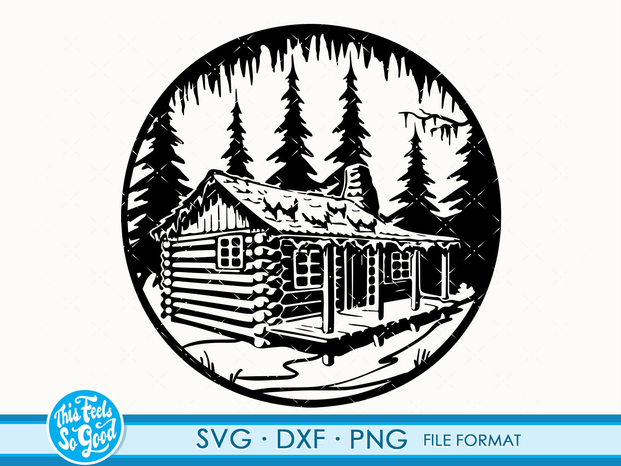 Log Cabin Svg Cabin in the Woods Svg Moss Log House Svg - Etsy Canada