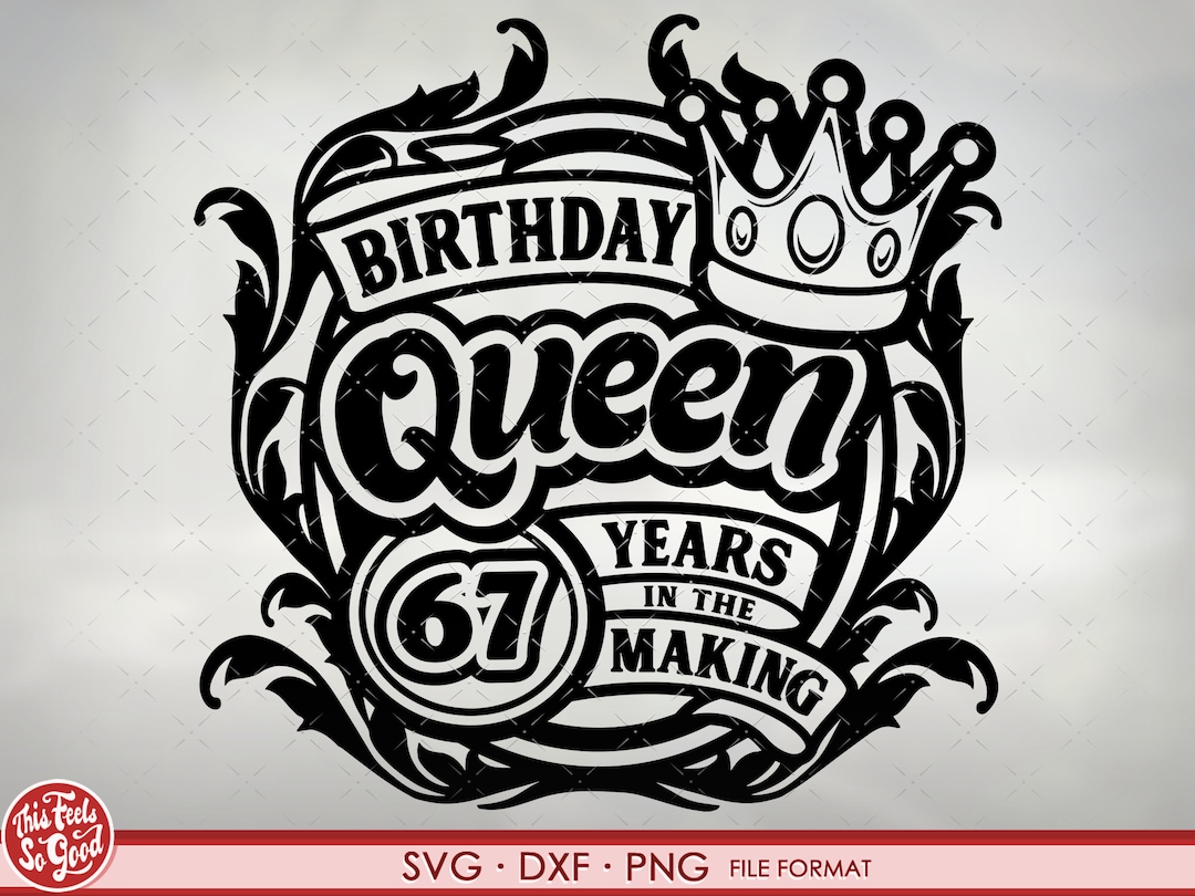 67 67th Birthday SVG Files for Cricut. Birthday Gift 67th Birthday Png ...