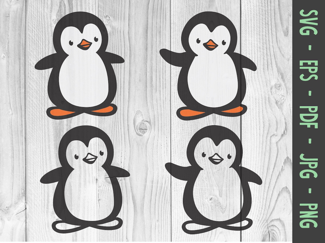 Pinguin Svg Pinguin Png süße Pinguin Svg Baby Pinguin - Etsy.de