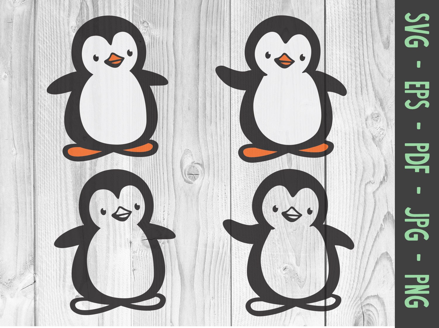 Penguin Svg | Penguin Png | Cute Penguin Svg | Baby Penguin | Cartoon ...