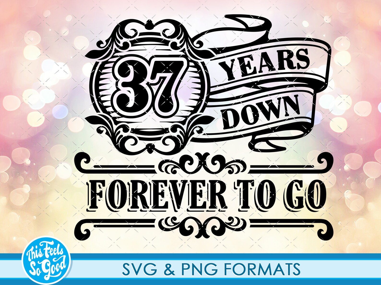 Celebrating 37th Anniversary SVG Png 37 Anniversary Gift Svg - Etsy
