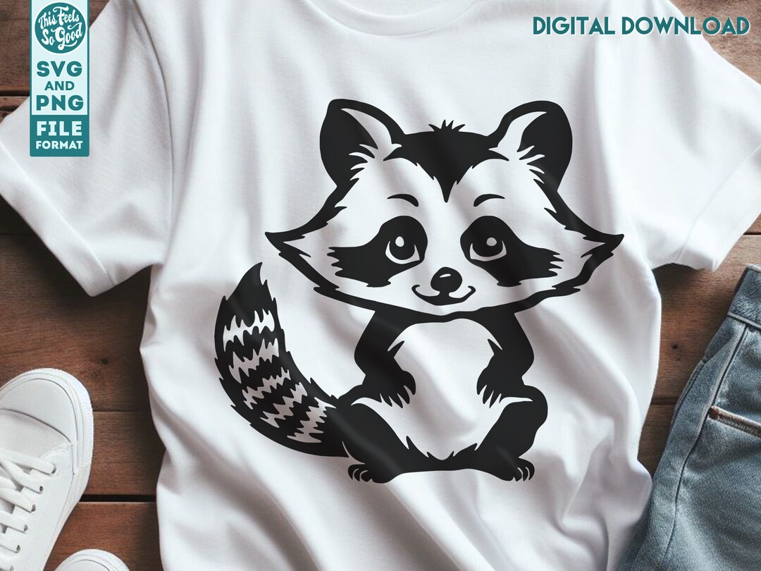 Cute Racoon Svg, Racoons Svg, Racoon Cut File for Cricut, Silhouette ...