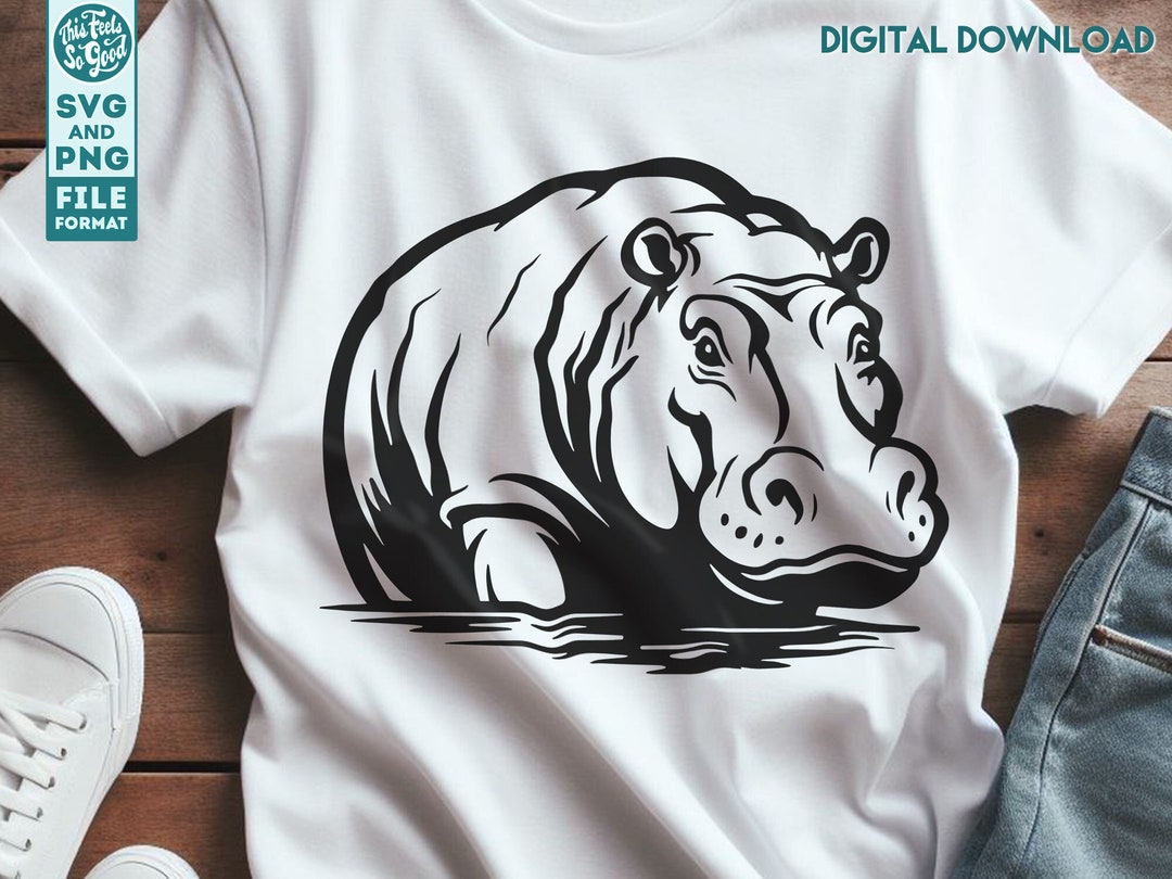Hippo Svg, Hippopotamus Svg, Hippos Svg Cut File for Cricut, Silhouette ...