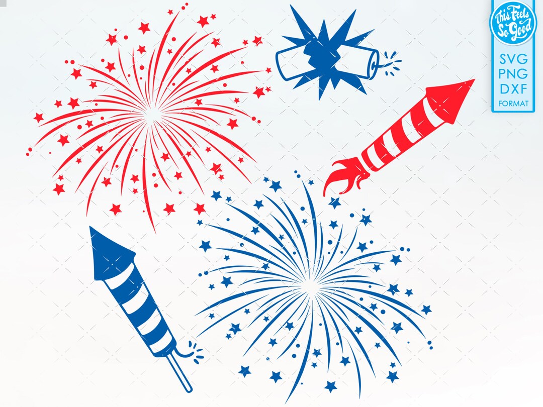 SVG Fireworks Svg & Firecrackers Svg, 4th of July 4th Svg, Fireworks ...