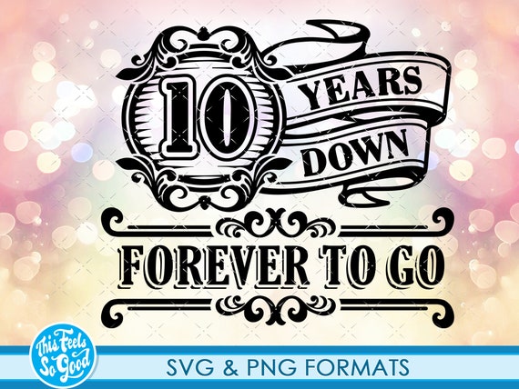 Celebrating 10th Anniversary SVG Png 10 Anniversary Gift Svg - Etsy