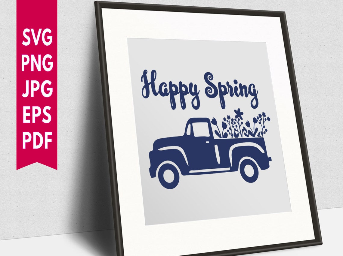 Vintage Happy Spring Svg Cricut Svg Png Easy Cut Spring Time - Etsy