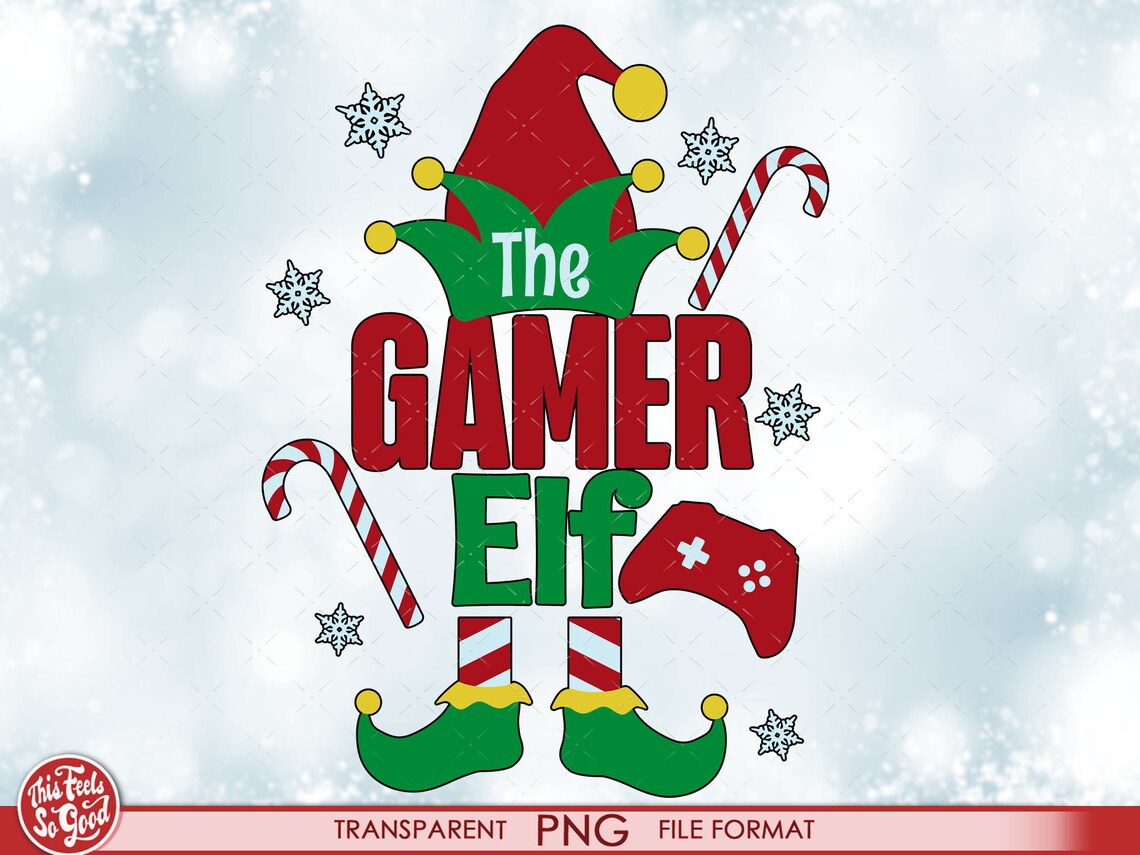 Gamer Elf Png Files, Gamer Elf Shirt Png, Gamer Elf Shirt Design, Gamer ...
