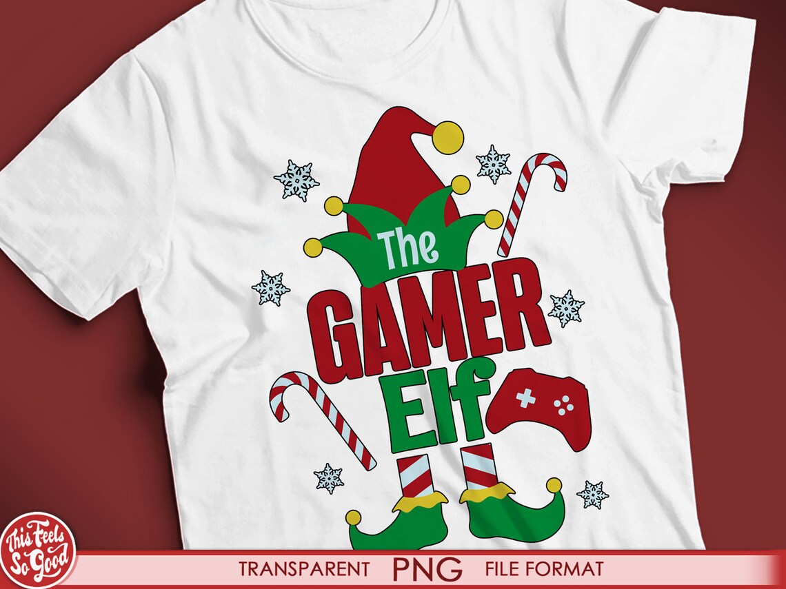 Gamer Elf Png Files, Gamer Elf Shirt Png, Gamer Elf Shirt Design, Gamer ...