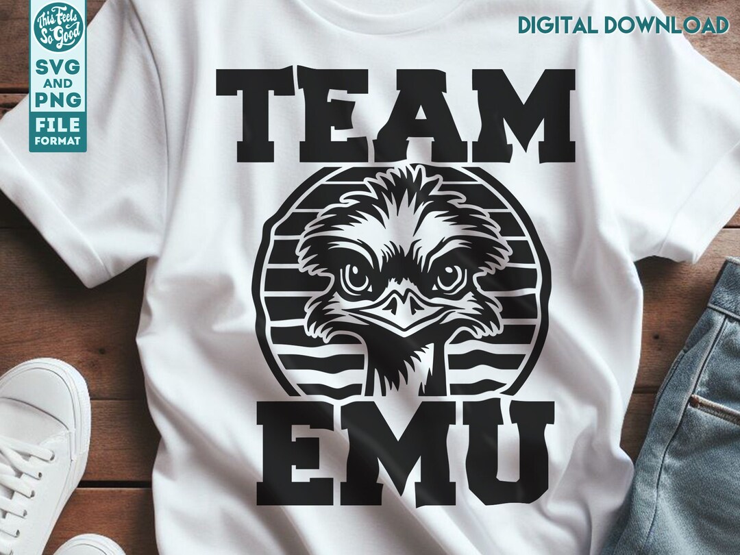 Team Emu SVG, Emu Shirt Svg, Emus Svg Cut File for Cricut, Silhouette ...